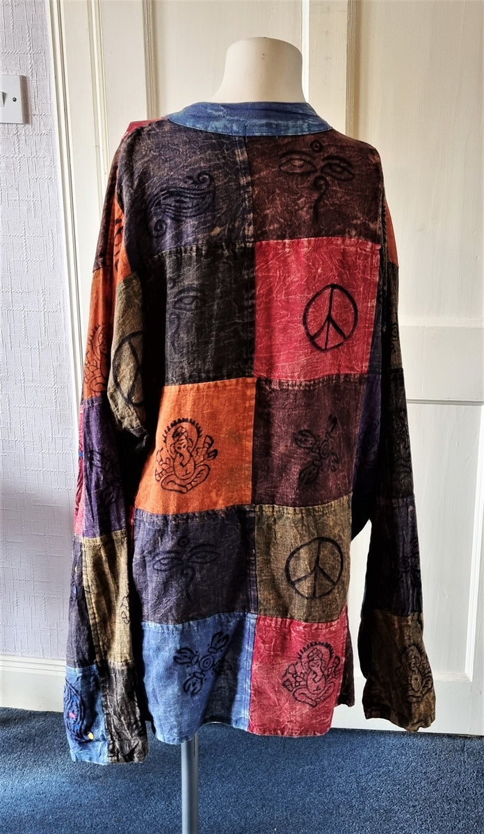 Little Kathmandu unisex patchwork kaftan tunic – The Frockery