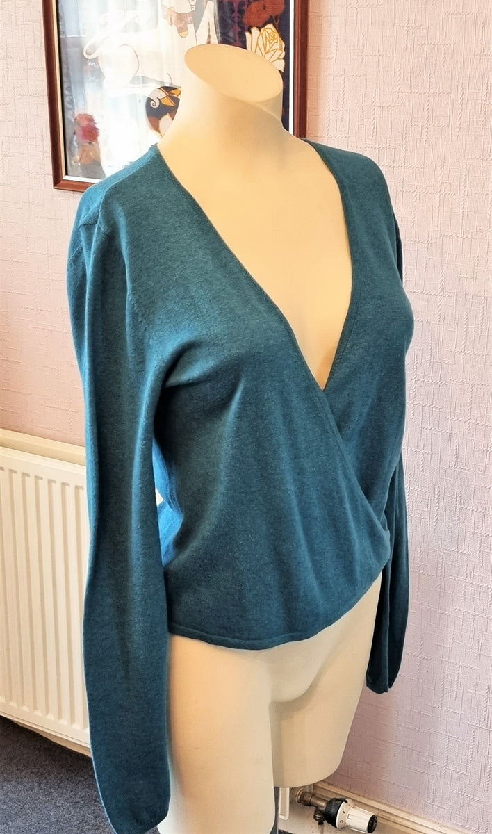 Seasalt Priory teal wrap cardigan – The Frockery