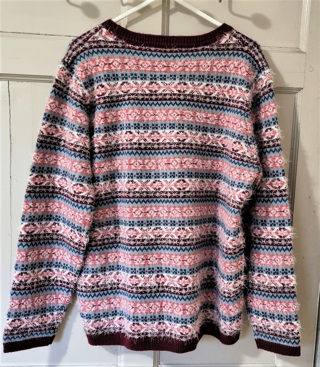 Isle pink Fair Isle pattern jumper – The Frockery
