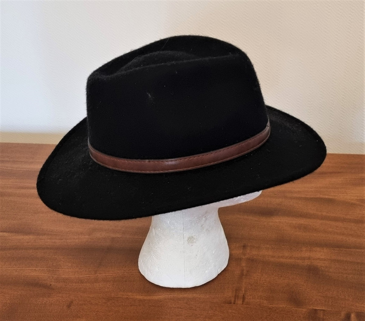 Hawkins black felt wool cowboy ranger hat – The Frockery