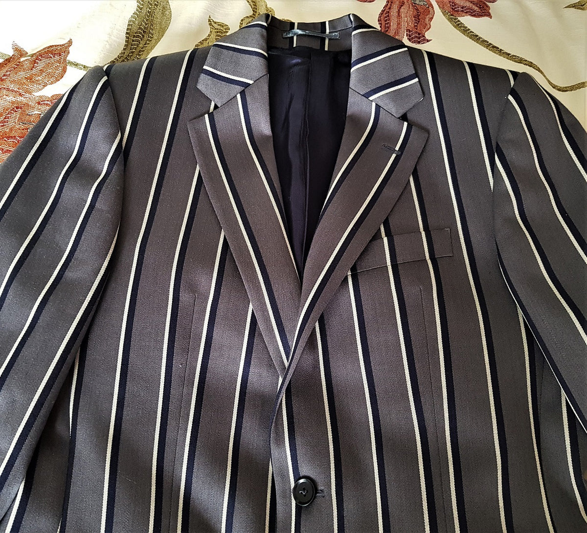 Charles Tyrwhitt grey striped boating blazer – The Frockery